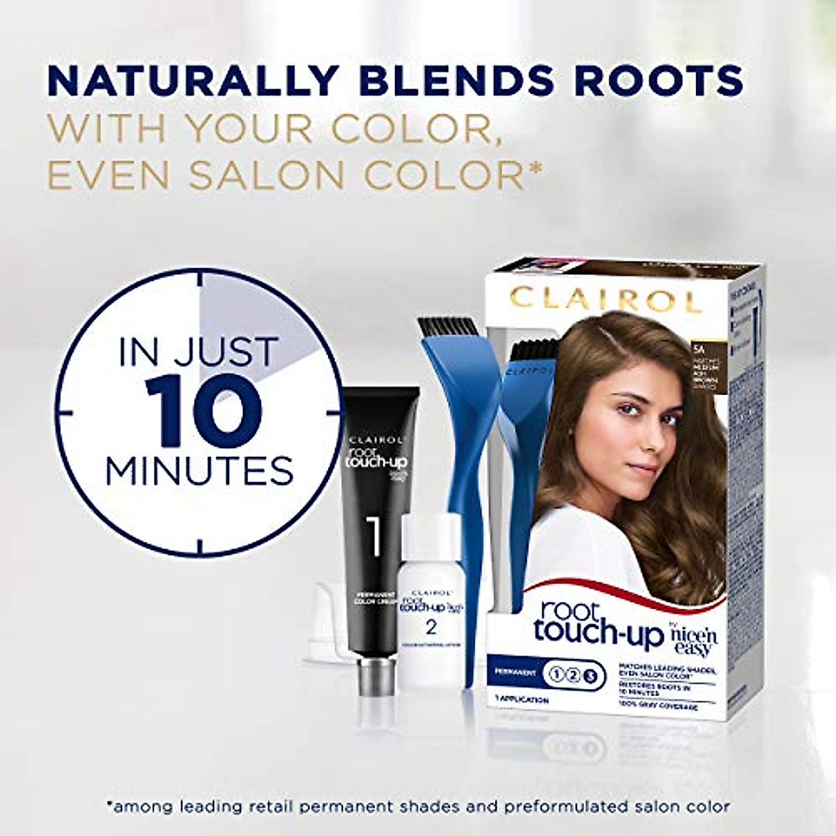 Clairol Root Touch-up by Nice'n Easy Permanent Hair Dye, 9A Light Ash Blonde Hair Color, Pack of 1