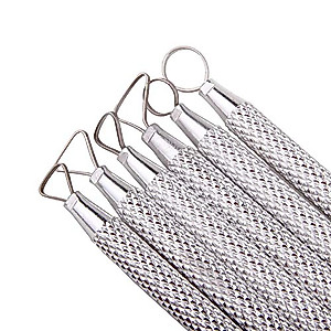 Zuoyou 6 PCS Clay Pottery Sculpting Tools Set Pottery Clay Sculpture Caving Scraper Craft Modelling Tools