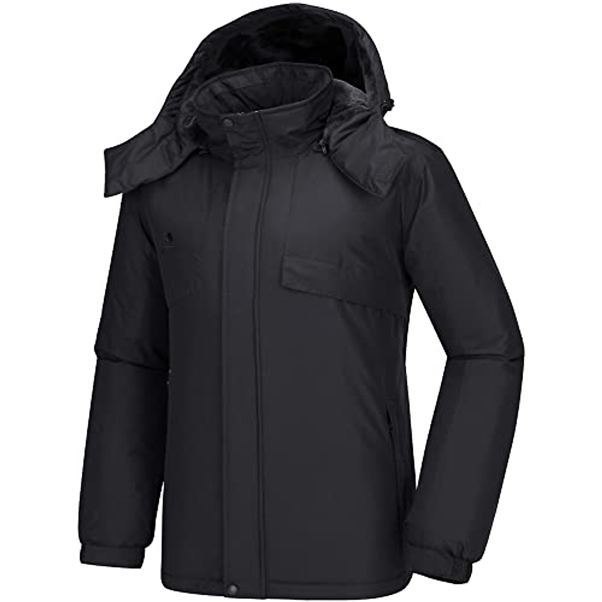 CAMEL CROWN Men's Waterproof Ski Jacket Warm Winter Snow Coat Mountain Windbreaker Hooded Raincoat Snowboarding Jacket