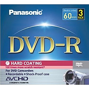 Panasonic LM-RF60V3 8CM DVD-R Double Sided Disc (60 minutes, 3 Pack)