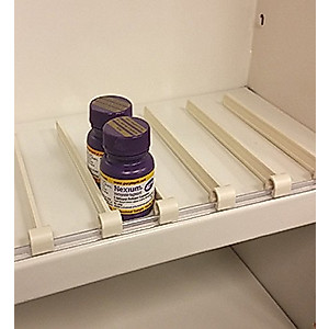 10" D Clip on Shelf Divider for Front Rail for Shelf Divider Management System - 50 Pack