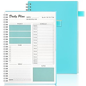 EOOUT To Do List Notepad, Daily Planner Notepad, Fitness Journal Workout Planner Notepad, 160 Pages, 8.5 x 5.7 Inches Planning Notebook, Classroom Office Gifts