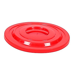 SOESFOUFU Trash Can Trash Can Cover Outdoor Trash Cans Portable Large Trash Cans Trash Can Lids Litter Boxes Bins Large Waste Bin Lid Plastic Garbage Can Lid Red