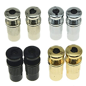 KAISH Guitar Locking Tailpiece Mounting Studs Locking Stop Bar Posts Wraparound Bridge Locking Posts Chrome
