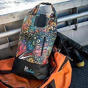 Fishe Wear Waterproof Dry Bag | Beach Backpack, Kayaking Equipment, Boating Must Haves | Camping, Kayak, Canoe Bags (Brookie)
