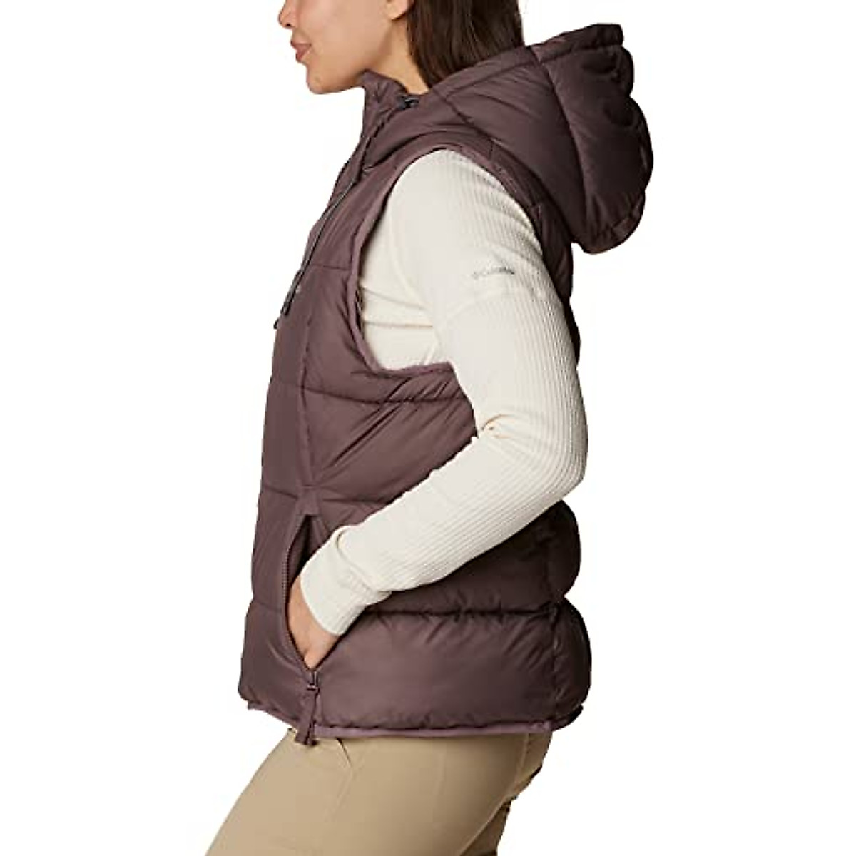Columbia Women's Pike Lake II Insulated Vest, Basalt, Large
