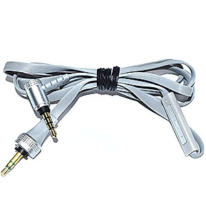Sqrmekoko Inline Mic Volume Control Aux Audio Cable for Sony MDR-X10 MDR-XB920 MDR-X910 Headphones (Grey)