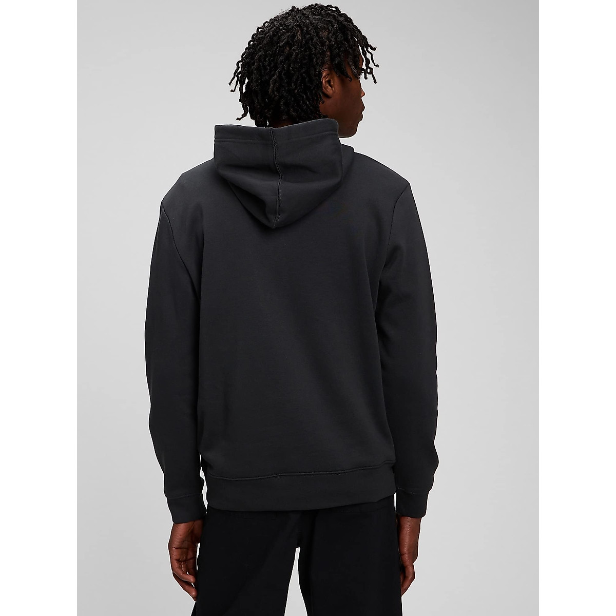 GAP mens Logo Fleece Hoodie Sweatshirt, Moonless Night, XX-Large US