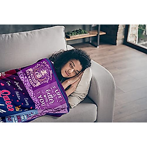 Birthday Gifts For Women - 50"x60" Throw Blanket, Daughter/Grandma/Mom Birthday Gifts, Birthday Gifts For Wife Girlfriend, Birthday Gift For Women, Womens Birthday Gifts, Birthday Decorations Blankets