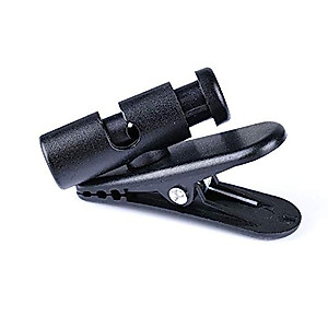 Headset Wire Clip for Earphone Wire, Fixed Cable on The Clothes, 2 Pcs Black Clips for Most Headset Wire