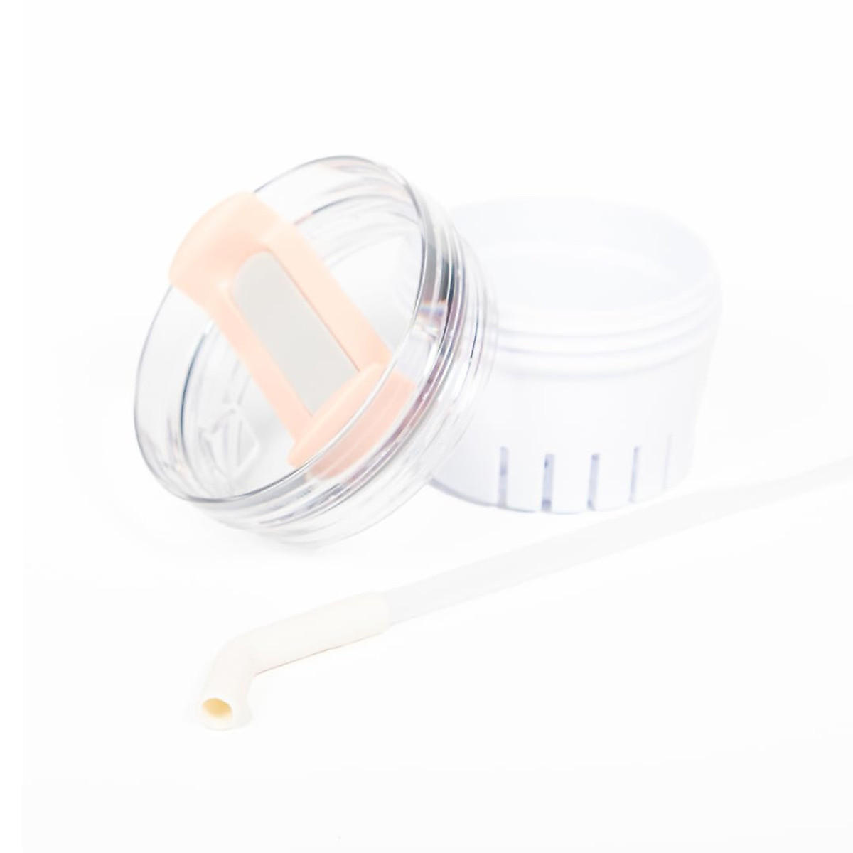 PURE HEARTH EcoFuse Tumbler with Handle and Straw 40 oz | Twist on 3 Way Lid | Double Wall Vacuum Insulated Stainless Steel Cup for Travel | Infusion Filter | Keep Hot and Cold | BPA Free (Light Pink)