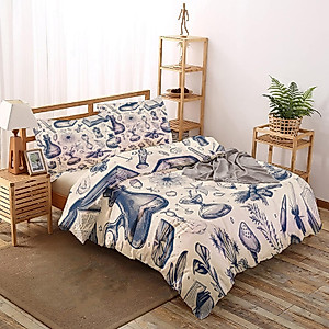 PolXmyxor Magical Potion Twin Duvet Cover, Floral Pattern Bedding 3 Pieces, Spooky Gothic Comforter Cover, Soft Microfiber Duvet Cover Set, with Zipper and 2 Pillow Shams, 68"x90"