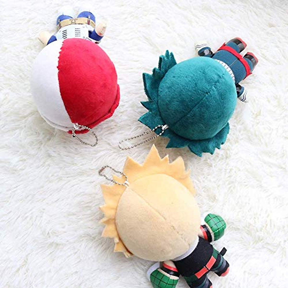 MHA Anime Plushie Cute Plushie Hero Cosplay Plushies Plush Toy Stuffed Keychain Doll, 5.9" Green