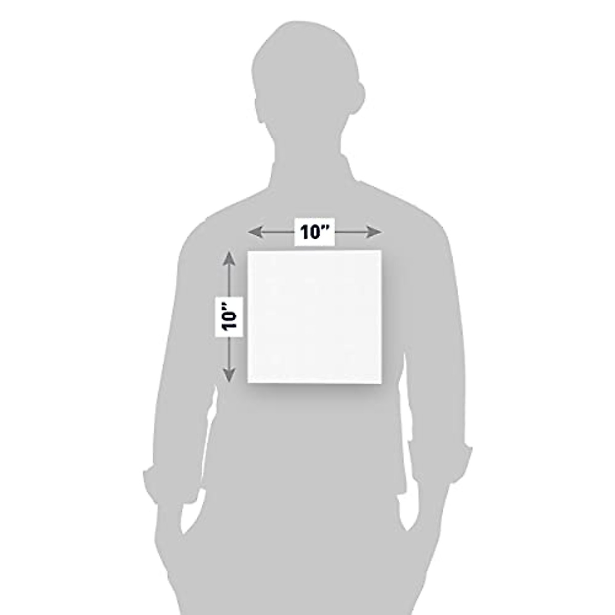 Academy Art Supply Canvases Panels 10 x 10 inch - 100% Cotton Artist Blank Canvas Board for Painting, Pre-gessoed, Primed, Acid-Free Canvas Panels, Perfect for Acrylic and Oil Painting, Pack of 12