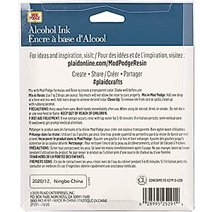 Mod Podge, Metallics Alcohol Set of 2 .67 fl oz / 20 ml Kit, DIY Epoxy Resin Ink Supplies for Arts and Crafts, 25291