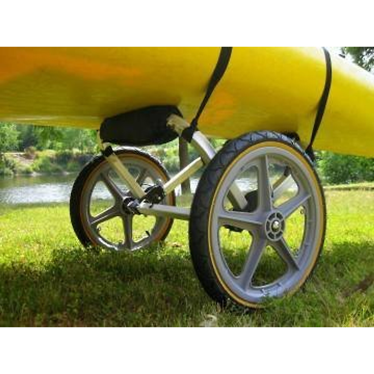 WIKE Kayak Canoe and Surf Cart - Includes Ultra Lite Smart Stick Tow Bar