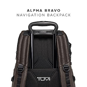 TUMI - Alpha Bravo Navigation Backpack - Everyday Travel Backpack - Fits Up to 15" Laptop - 16.0" X 14.0" X 7.3" - Brown Leather