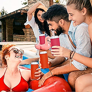 Necmuaih Slim Can Cooler Sleeves (25-Pack), 12oz Tall Skinny Insulated Foam Cotton Beer Can Cooler for White Claw, Truly, Slim Beer, Red Bull, Spiked Seltzer, Perfect for Party or BBQs.