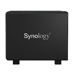 Synology DiskStation DS419slim Compact Desktop NAS Server, Marvell Armada 385 88F6820, 512MB DDR3 SDRAM, 16TB SATA HDDs, DSM Software
