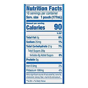 Capri Sun 100% Juice Fruit Punch Naturally Flavored Juice Blend, 10 ct Box, 6 fl oz Pouches