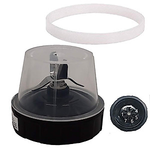 Replacement Parts 7 maleFins Extractor Blade With 1Gasket Rubber for Nutri Ninja Blender Blade Assembly Fits 1000W Ninja Auto-iQ Blender BL480-30/BL481-30/BL482-30/BL482QPR-30/BL482QPK-30