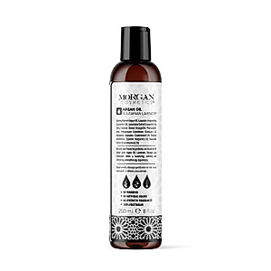 Morgan Cosmetics 8 Oz EWG Certified Sulfate Free Argan Oil Shampoo Lavender for Damaged Hair - Argan Shampoo Is Also Paraben Free and Synthetic Fragrance Free (Made in USA)