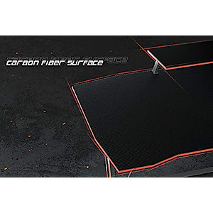 DESINO Gaming Desk 55 inch PC Computer Desk, Home Office Desk Gaming Table Z Shaped Gamer Workstation with Cup Holder and Headphone Hook, Black