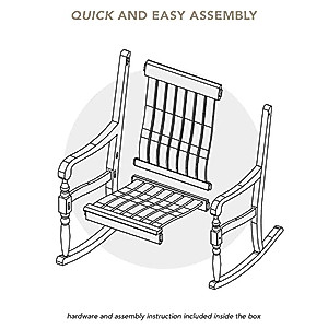 Cambridge Casual Thames Oversized Rocking Chair, Black