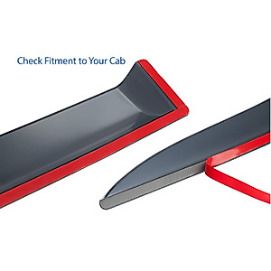 Goodyear Shatterproof Window Deflectors for Trucks Ford F250 F350 Super Duty 1999-2016 SuperCab, Tape-on Rain Guards, Window Visors, Vent Deflector, Vent Visor, Truck Accessories, 4 pcs- GY003196LP