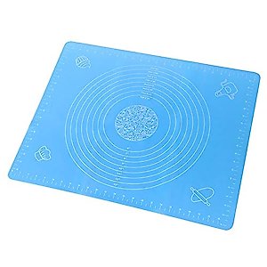 Silicone Baking Mat with Measurements - 15.7 x 19.7 Inches Extra Large Liner Heat Resistance Table Placemat Pad Pastry Board, Reusable Non-Stick Silicone Baking Mat for Pastry Rolling