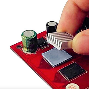 Easycargo 40pcs 15mm Thermal Pad 1mm, heatsink Thermal pad 15mmx15mmx1mm, Thermal pad for Cooling Laptop IC Chips NVMe M.2 SSD Heat Sink (40pcs 15x15x1mm)