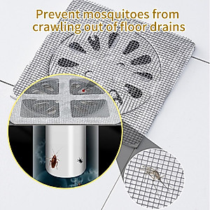 Generic Disposable Hair Drain Stickers, 2024 New Disposable Floor Drain Filter Stickers Floor Drain Sticker, Hair Drain Sticker for Bathroom, Laundry, Bathtub, Kitchen, Sink (50), As Show