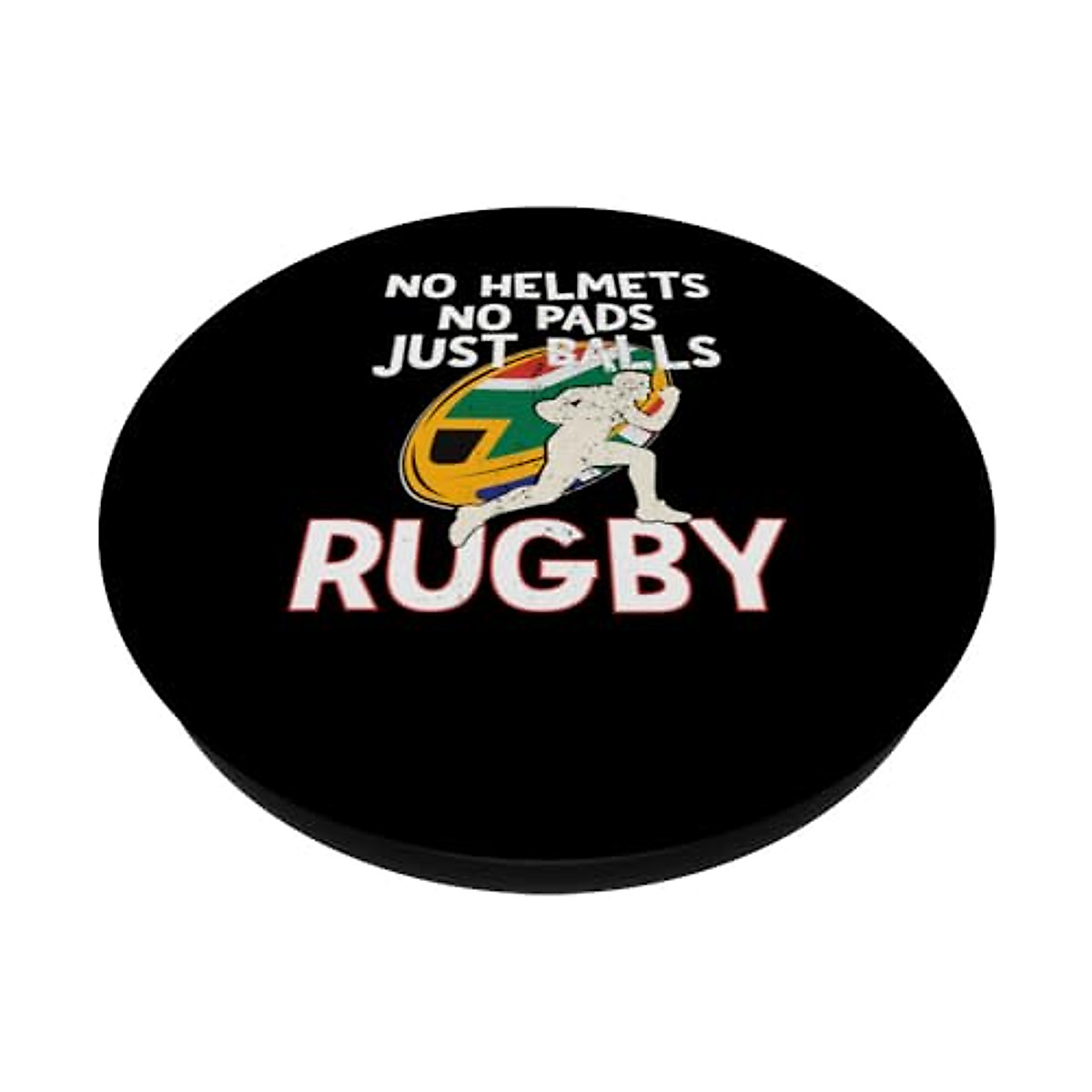 Funny South Africa Rugby No Helmets Design PopSockets Standard PopGrip