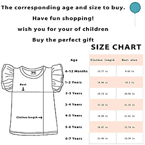 LYSMuch Toddler Baby Girls Ruffle Sleeve Shirt Plain Solid Sleeveless Tshirt Top Blouse Kids Casual Clothes(Green, 3-4T)