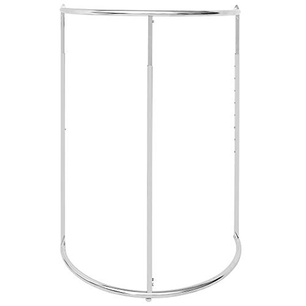 Half Round Clothing Rack Adjustable Height 43" Diameter