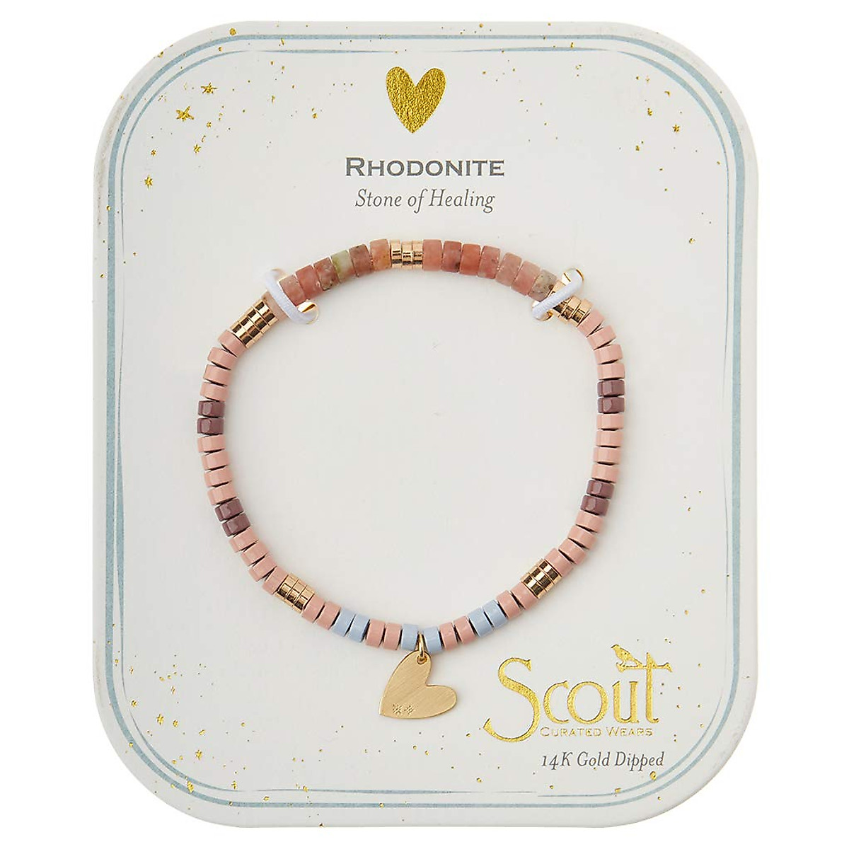 Scout Curated Wears - Intention Charm Bracelet - Rhodonite/Gold