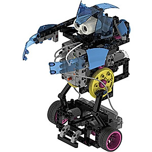 Thames & Kosmos Robotics Workshop Model Building & Science Experiment Kit | Build & Program 10 Robots with Ultrasonic Sensors | Program & Control with App for iOS & Android