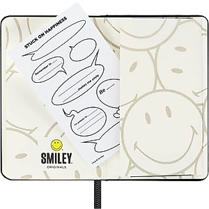 Moleskine Limited Edition Smiley Notebook with Collector's Box, Hard Cover, XS (2.5" x 4.25"), Plain/Blank, Black, 160 Pages