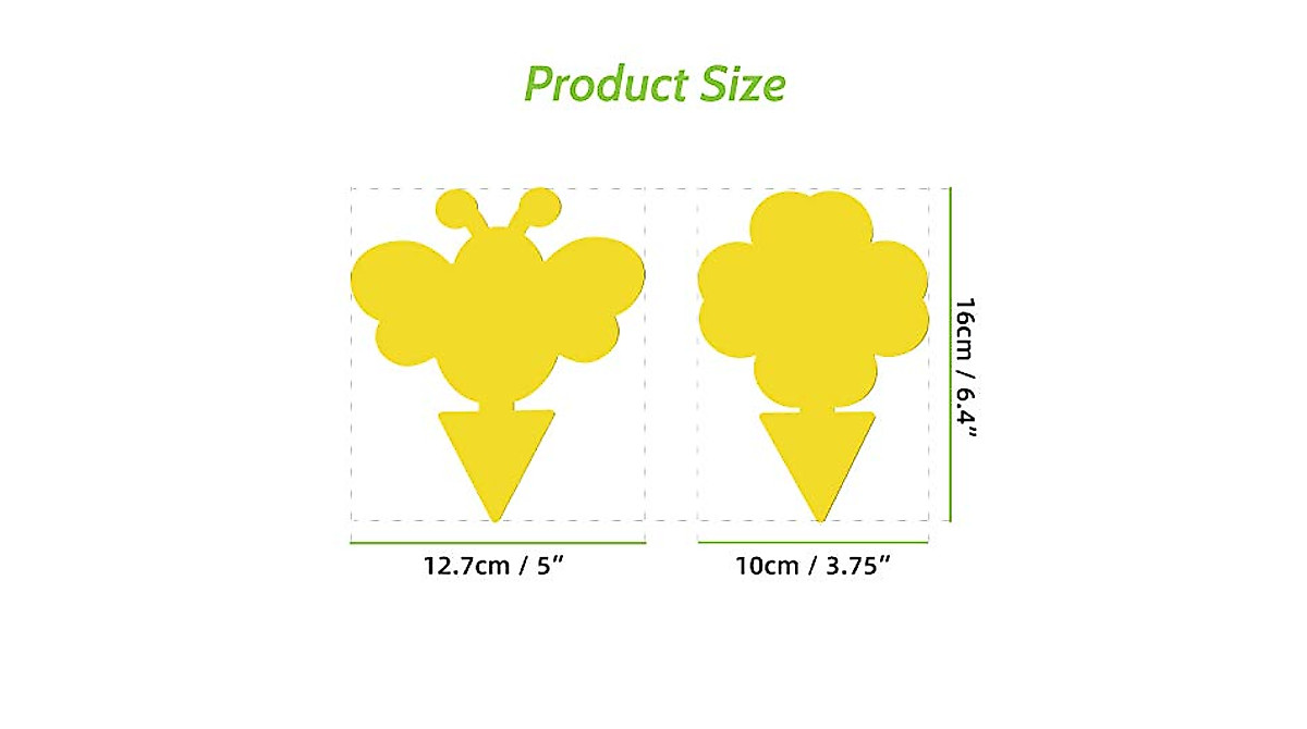 Kensizer 16pcs Yellow Sticky Traps for Effective Insect Control