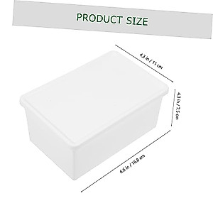 NOLITOY Box Sheet laundry storage box containers for organizing Laundry Room Bucket Laundry Holder laundry powder bin plastic drawers iron washing powder bucket white