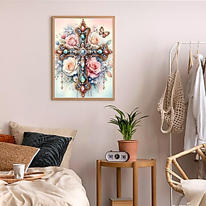 hkejoi Stitch Diamond Painting Kits,Stitch Diamond Art Kits 4 Pack,DIY 5D Stitch Diamond Painting 4 Pack,Home Wall Decor and Gifts 12x16in