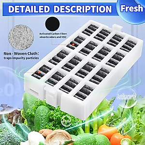 6Pack Air Filter Compatible with Whirlpool W10311524 AIR1 Refrigerator Air Filter