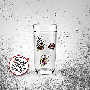 American Traditional Pack Temporary Tattoos | Pack of 10 | Skin Safe | MADE IN THE USA | Removable