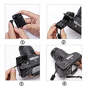 LP-E10 Dummy Battery for Canon EOS Rebel T3 T6 T5 T7 1100D 1200D 1300D 1500D 2000D Kiss X50 X70 X80 X90 Cameras,ACK-E10 DR-E10 Power Adapter Kit by Tengdaxing