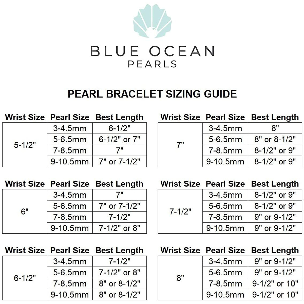 Freshwater Cultured Pearls 8inch Classic Stretch Strand Pearls Bracelet Jewelry for Women and Girls (Choice of Size and Colors) (white, 8.0-8.5mm)