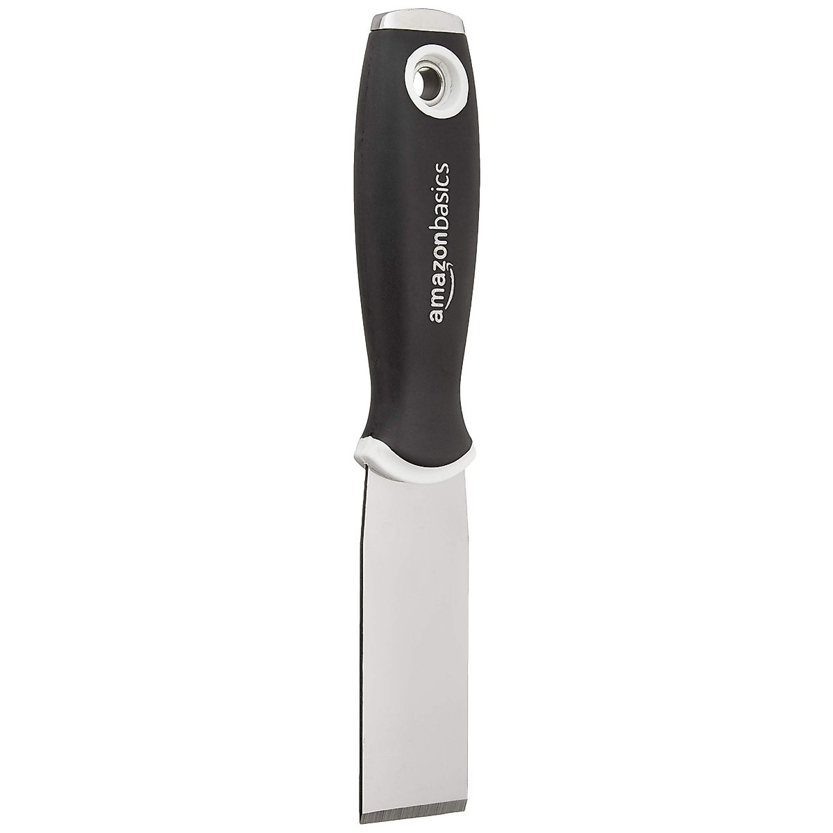 Amazon Basics 1-1/4" Chisel, Soft Grip, Carbon Steel Putty Knife with Hammer End