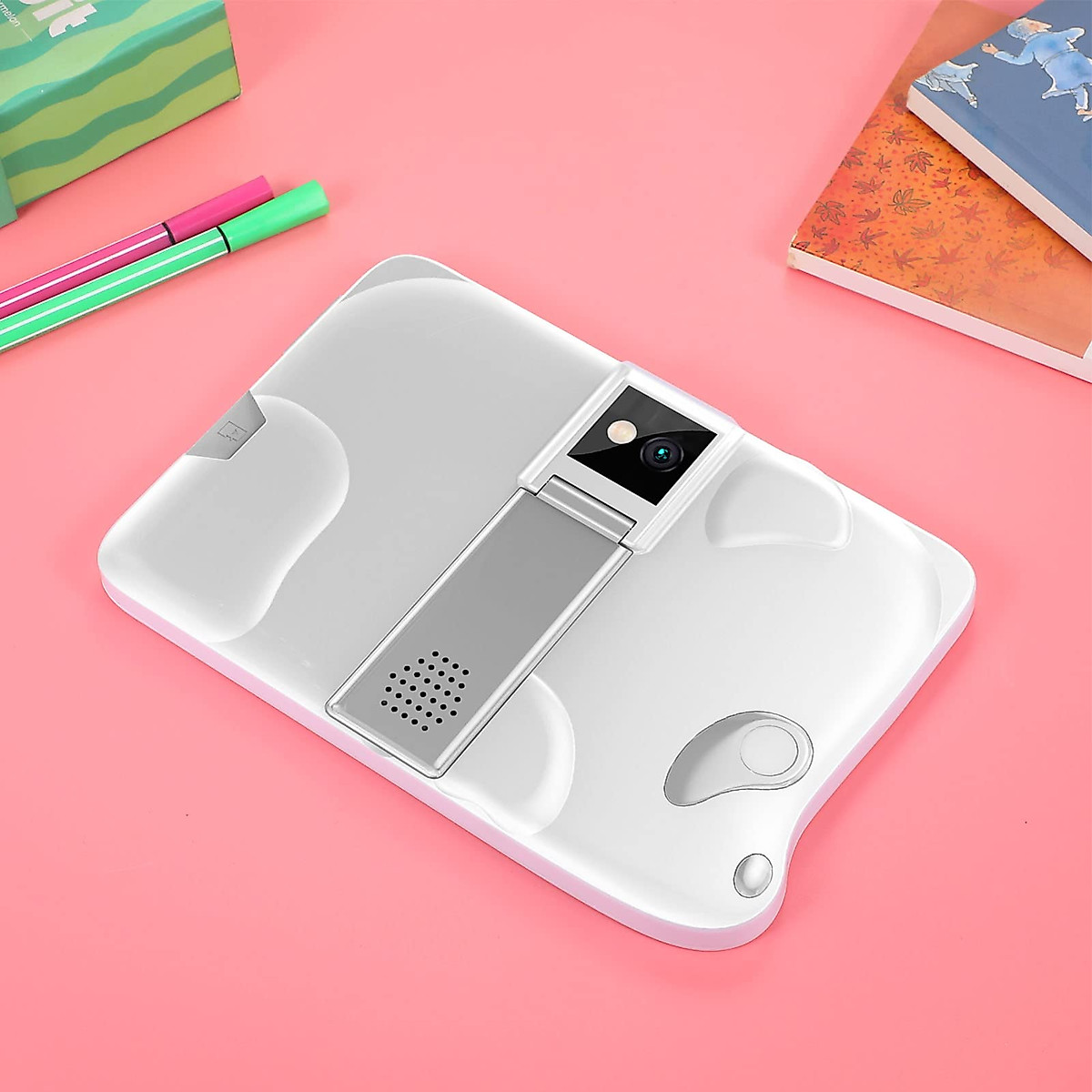 Zopsc 7in Kids Tablet for 10.0 2.4G/5G Dual Screen WiFi Smart Tablet 4GB 32GB MT6592 Octa Core 5000mAh 1960 1080 500W 800W. (White)