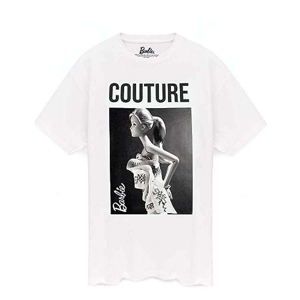 Barbie Doll Womens T Shirt Ladies Couture Fashion Novelty White Top X-Large