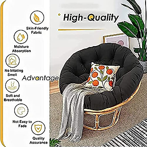 YWBXSHKD Hanging Egg Hammock Chair Pads 90x90cm, Papasan Chair Cushion Only Round Cushion, Soft Comfortable Breathable, for Balcony Patio Garden Outdoor Or Indoor