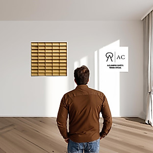 Alejandro Cortes Display Case Organizer Storage Hot Collectibles Display Shelf Shelves Wheels Toy Loose Cars 1/64 diecast Cars (Holds up to 50 Cars - Wall Display case - Wooden MDF)